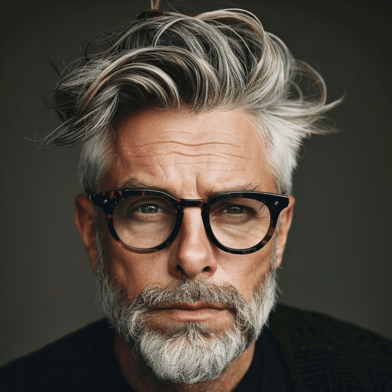Stylish Hairstyles for Men Over 50 with Glasses – VAGA men's magazine