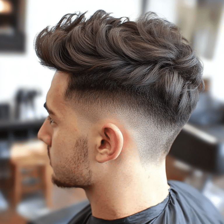 Blowout Taper with Textured Fringe and Other Blowout Styles for Men