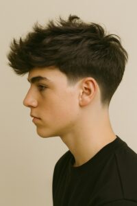 Blowout Taper with Textured Fringe and Other Blowout Styles for Men