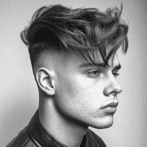 Blowout Taper with Textured Fringe and Other Blowout Styles for Men