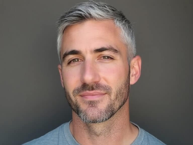 Easy Short Grey Hairstyles for Men: Low Maintenance