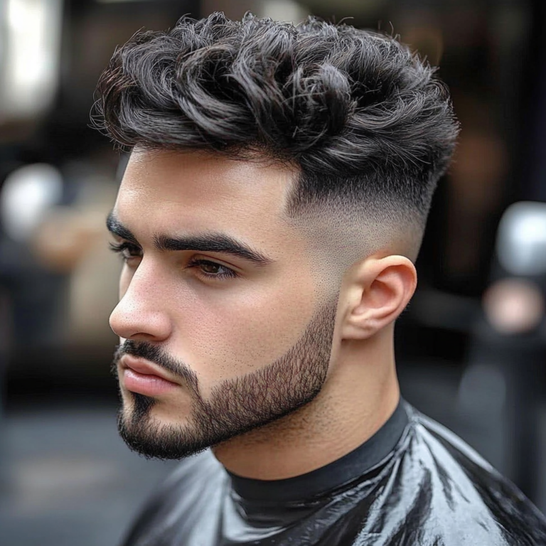 Blowout Taper with Textured Fringe and Other Blowout Styles for Men