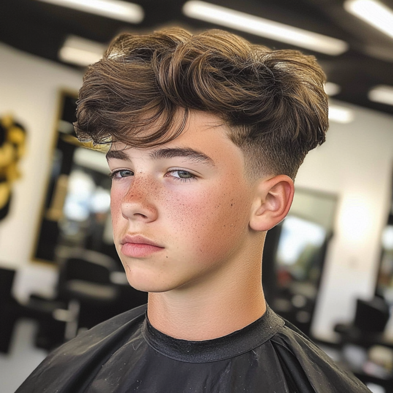 Blowout Taper with Textured Fringe and Other Blowout Styles for Men