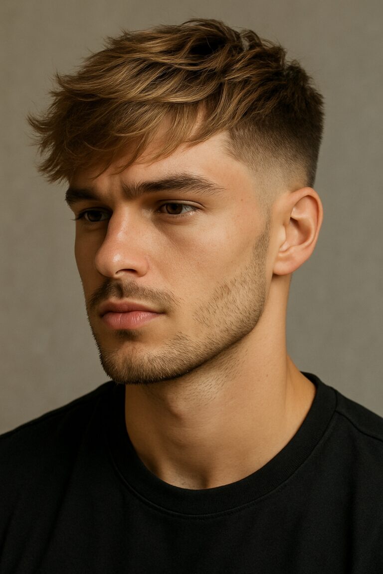 Blowout Taper with Textured Fringe and Other Blowout Styles for Men