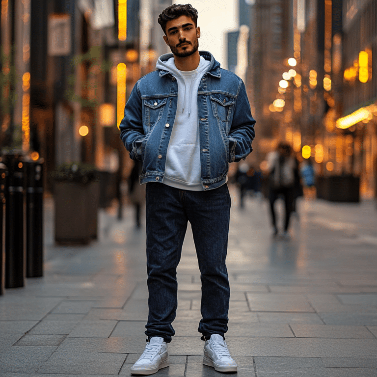 How to Wear a Denim Jacket for Men: Style Tips & Outfit Combinations ...