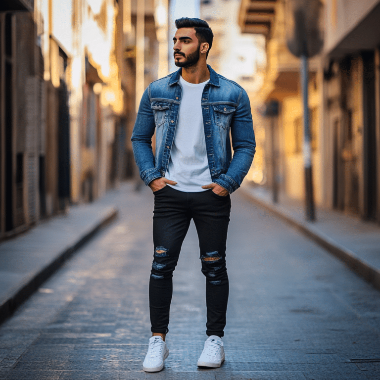 How to Wear a Denim Jacket for Men: Style Tips & Outfit Combinations ...