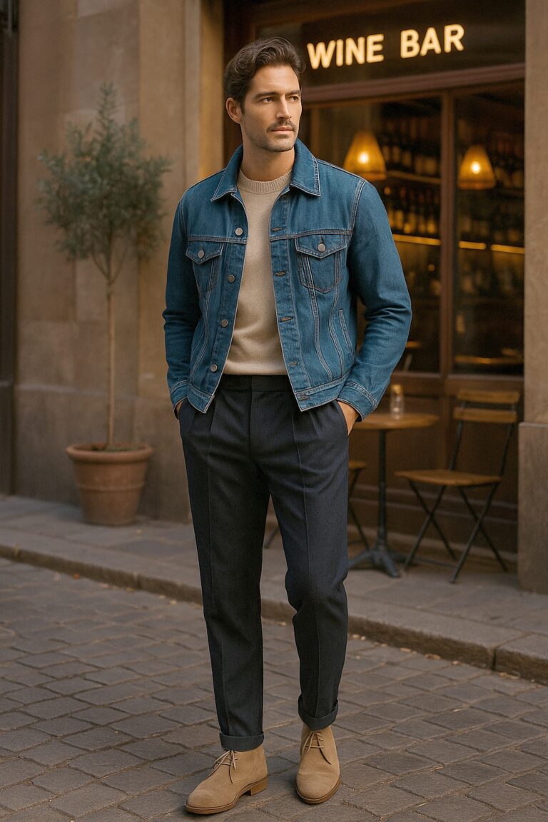 How to Wear a Denim Jacket for Men: Style Tips & Outfit Combinations ...