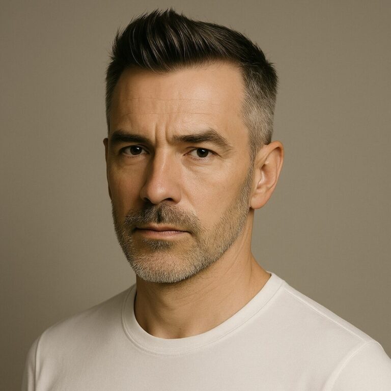 3 Short Quiff Haircuts for Older Men with Thinning Hair